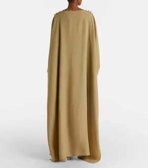 TALLER MARMO Mila Crêpe Kaftan - Beige