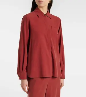 Max Mara Silk Shirt - Brown