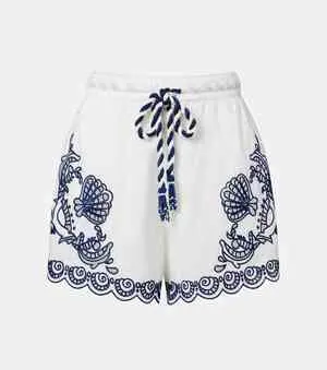 Blue White Shorts