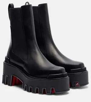 Women's Black Red Sole Boots