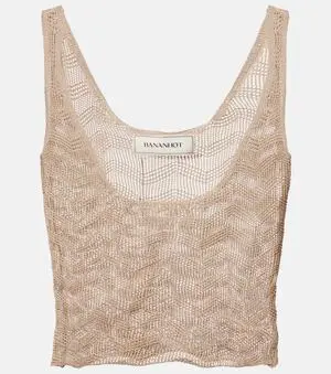 BANANHOT Semi-sheer Top - Beige