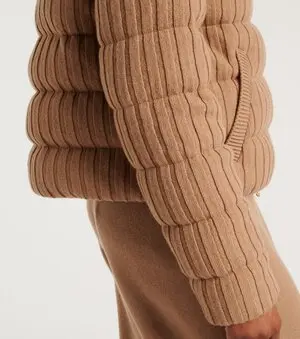 Moncler Wool And Cashmere Down Jacket - Brown