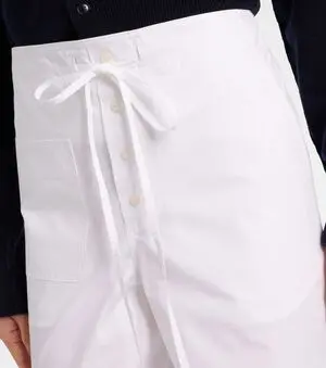 Victoria Beckham Cotton Poplin Tapered Pants