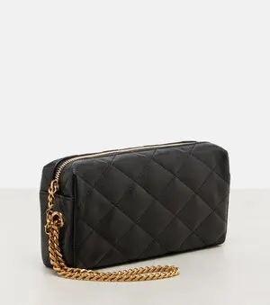 Saint Laurent Cassandre Quilted Leather Clutch - Black