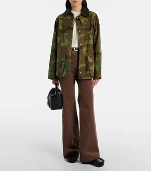 NILI LOTAN Florence Bootcut Corduroy Pants - Brown