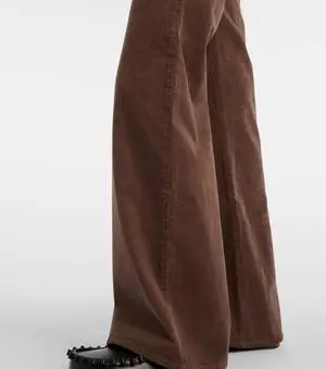 NILI LOTAN Florence Bootcut Corduroy Pants - Brown