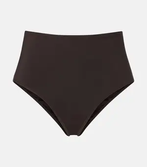 NILI LOTAN High-rise Bikini Bottoms - Brown