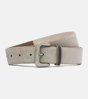 BRUNELLO CUCINELLI Brunello Cucinelli Monili Suede Belt