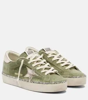 Golden Goose Glitter Suede Sneakers For Women