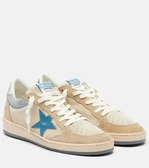 GOLDEN GOOSE Ball Star Suede Sneakers - Beige