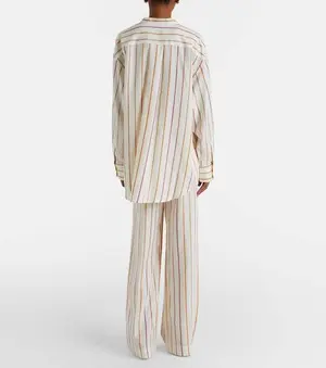 Asceno Aria Striped Straight Pants