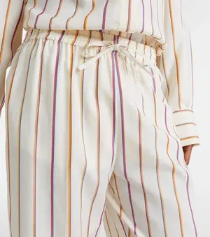 Asceno Aria Striped Straight Pants