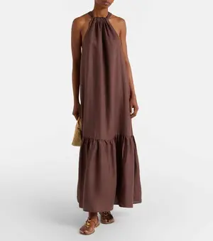 Asceno Linen Maxi Dress