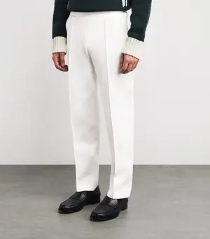 Lacoste Straight-leg Sweatpants - White