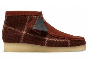 Clarks Wallabee Boot - Rust Tweed Combination