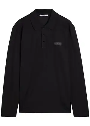 Givenchy Logo-appliquéd Piqué Cotton Polo Shirt