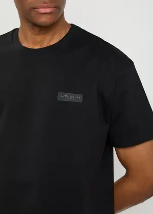 Givenchy Logo-appliquéd Cotton T-shirt - Black