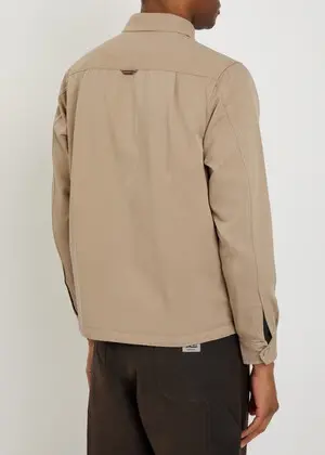 Fred Perry Logo-embroidered Cotton-twill Overshirt
