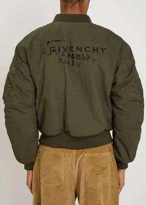 Givenchy Logo-print Cotton-blend Bomber Jacket