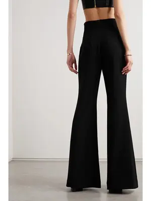 SERGIO HUDSON Crepe Flared Pants