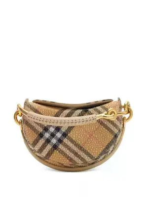 Burberry Check Rhinestone Bridle Clutch
