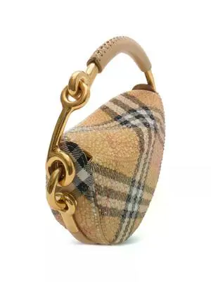 Burberry Check Rhinestone Bridle Clutch