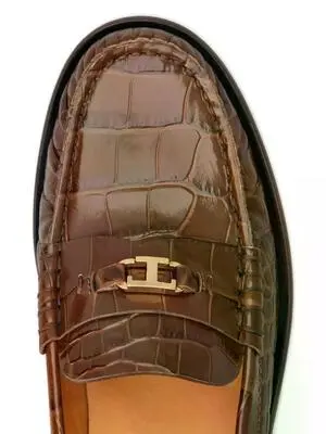 TOD'S Leather-embossed Loafers