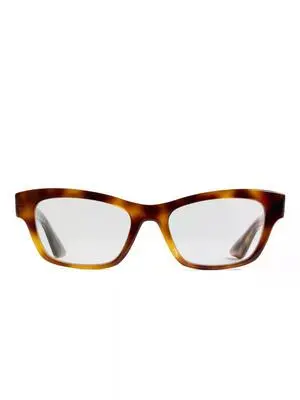 Khaite Rectangle Eyeglasses - Brown