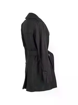 GILLES DUFOUR Double-breasted Belted Trench Coat