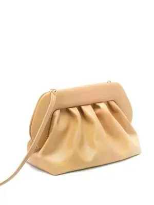 THEMOIRE Bios Gathered Clutch Bag - Neutrals