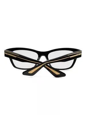 Khaite Rectangle Stripe Eyeglasses