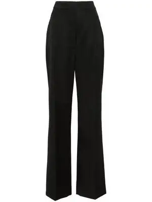 Alexander McQueen Wool Twill Wide-leg Trousers