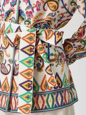 Etro Printed Belted Jacket