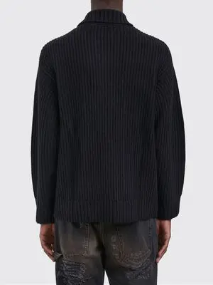 Carhartt Work In Progress Zip Up Sweater With Collared Neck - Black