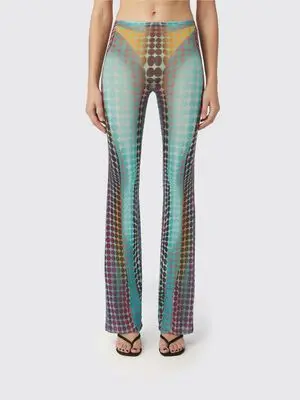 JEAN PAUL GAULTIER Printed Flare Trousers - Multicolor