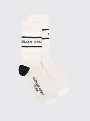 GOLDEN GOOSE Ribbed Socks - White