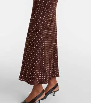 Alessandra Rich Polka-dot Midi Dress