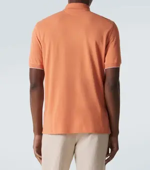 Brunello Cucinelli Logo Cotton Polo Shirt