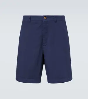 Brunello Cucinelli Cotton-blend Shorts - Blue