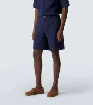 Brunello Cucinelli Cotton-blend Shorts - Blue