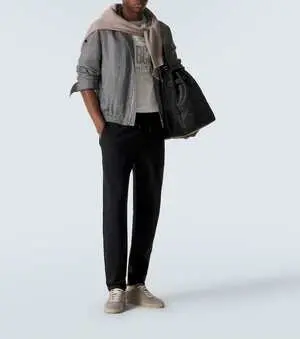 Brunello Cucinelli Cotton-blend Jersey Sweatpants
