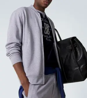 Brunello Cucinelli Cotton-blend Jersey Zip-up Sweater