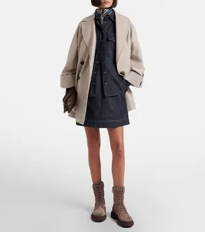 Brunello Cucinelli Suede Lace-up Boots