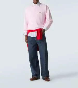 Jacquemus Gros Grain Cotton Fleece Sweatshirt - Pink