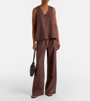 Asceno Linen Top
