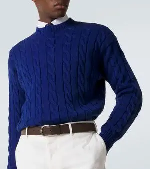 Dunhill Cable-knit Cotton Sweater