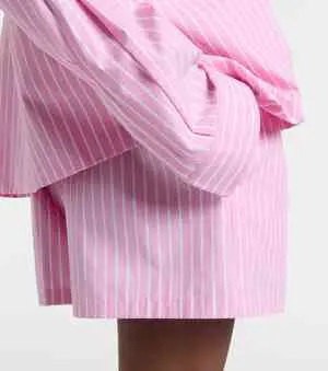 Balenciaga Striped Cotton Poplin Shirt