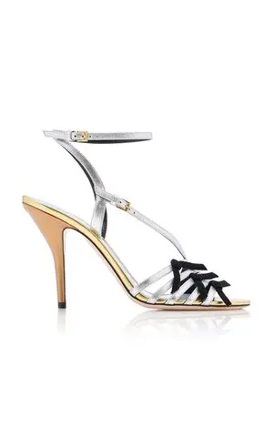 Valentino Garavani Nodine Heeled Sandals - Silver