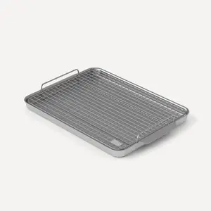 KANA Half Sheet Panoven & Bbqwith Rack - Stainless Steel