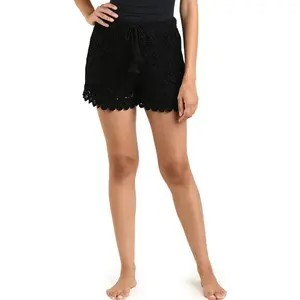 La Blanca Serenity Soutache Cover-up Shorts - Black